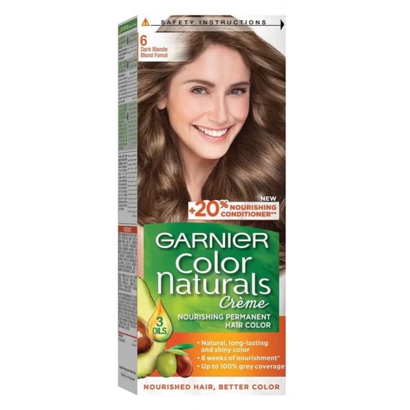 Garnier Color Naturals Cream Hair Color 6 Dark Blonde in Hair Colouring ...